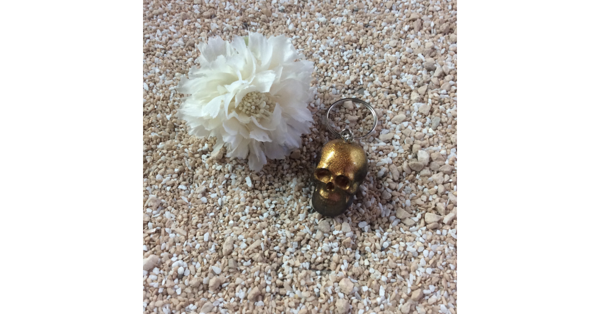 Porte-clé skull en résine époxy - Porte-clés en résine époxy-027