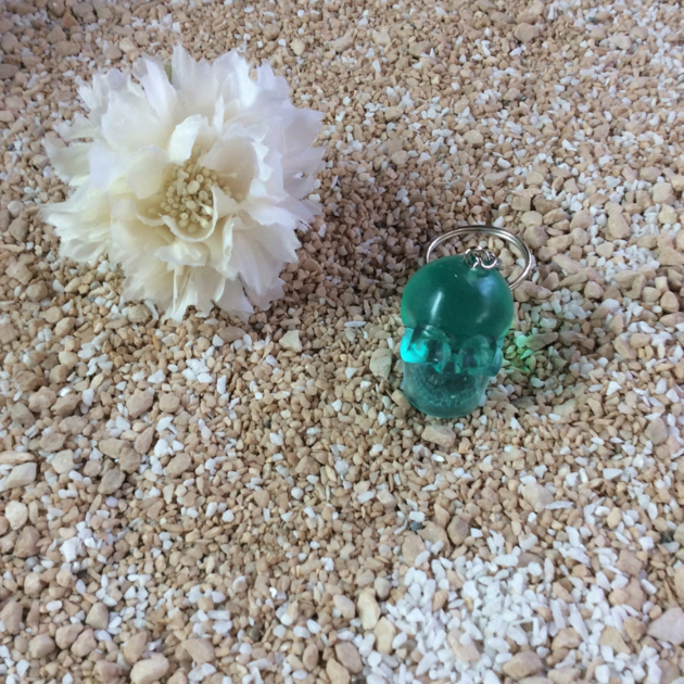 Porte-clé skull en résine époxy - Porte-clés en résine/Skull ...