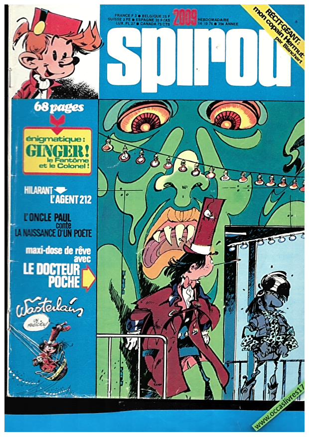 Spirou, n° 2009, 1976, + le supplément - collection divers/spirou - occaslivres17