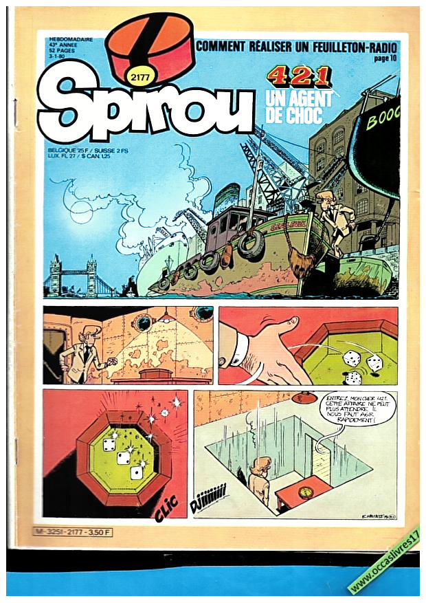 Spirou, n° 2177, 1980 - collection divers/spirou - occaslivres17