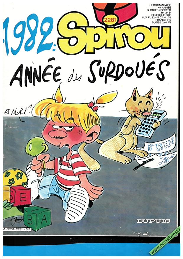 Spirou, n° 2281, 1981 - collection divers/spirou - occaslivres17