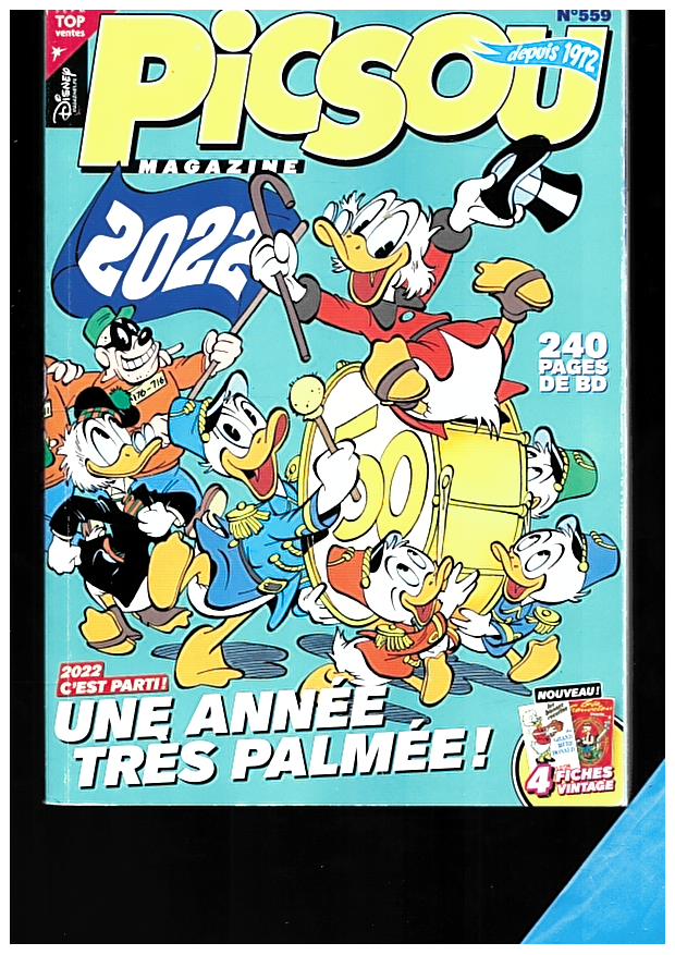 Picsou Magazine, n° 559, 2022, avec le poster et 4 fiches vintage, 5 ...