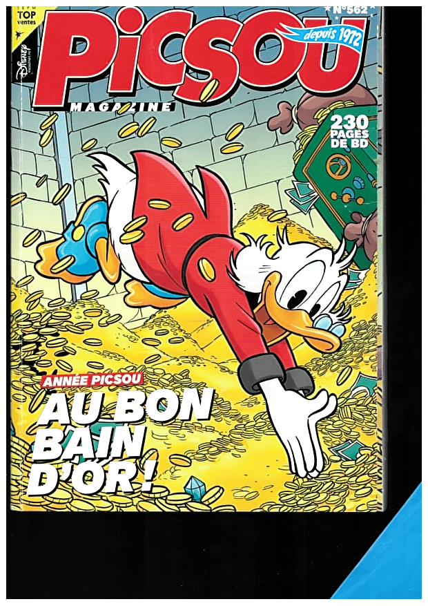 Picsou Magazine, n° 562, 2022, (sans le poster) avec 4 fiches vintage ...