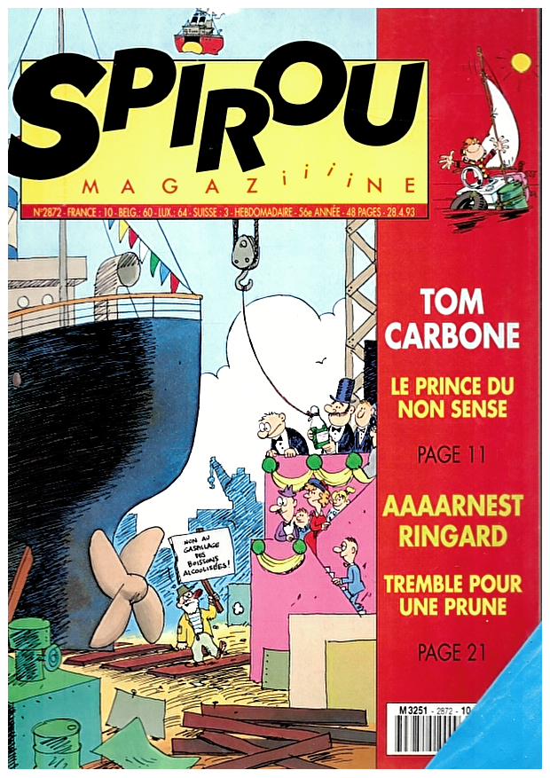 Spirou n° 2872, 1993 - collection divers/spirou - occaslivres17