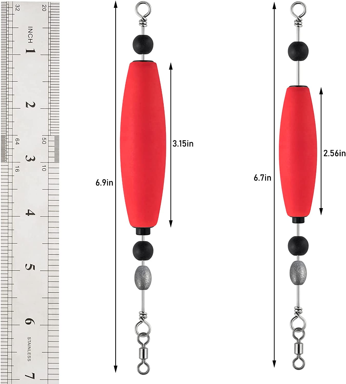 Dr.Fish 5 Pack Catfish Float Rigs Fishing Popping Float Santee Cooper ...