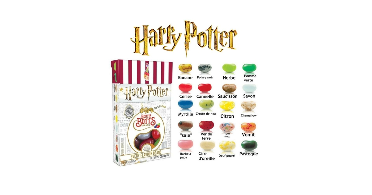 Boite carton jellybelly BERTIE BOTTS - Gourmandises/Bonbons - le-secret ...