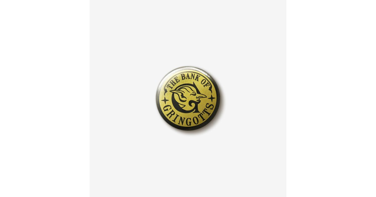 Pin's Emblème Banque Gringotts - MinaLima - Harry Potter - Badges ...