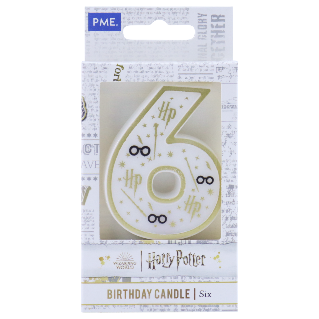 Bougie anniversaire 6ème anniversaire Harry Potter - Ajoutez une touche ...