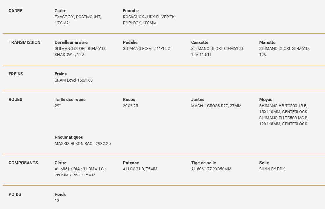 VTT EXACT FINEST SUNN 2026 - Vélos vtt/SUNN - speedcycles