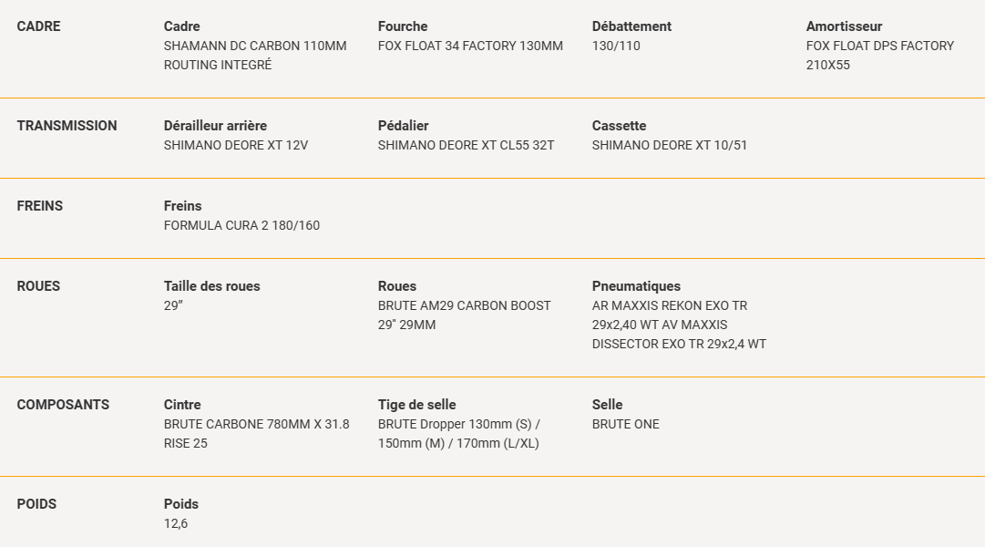 VTT carbone suspendu SHAMANN DC S1 SUNN 2026 - Vélos vtt/SUNN - speedcycles