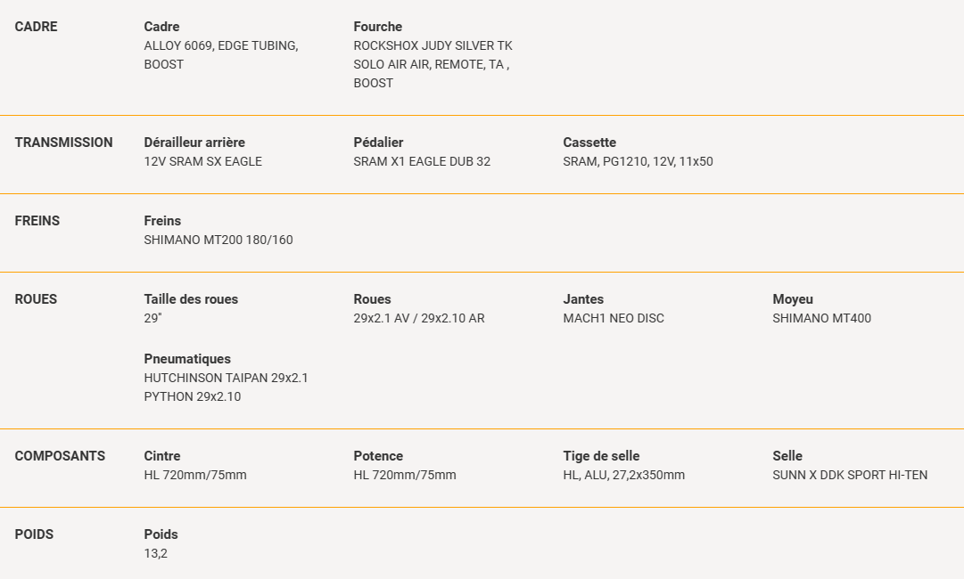 VTT EXACT S2 SUNN - Vélos vtt/SUNN - speedcycles