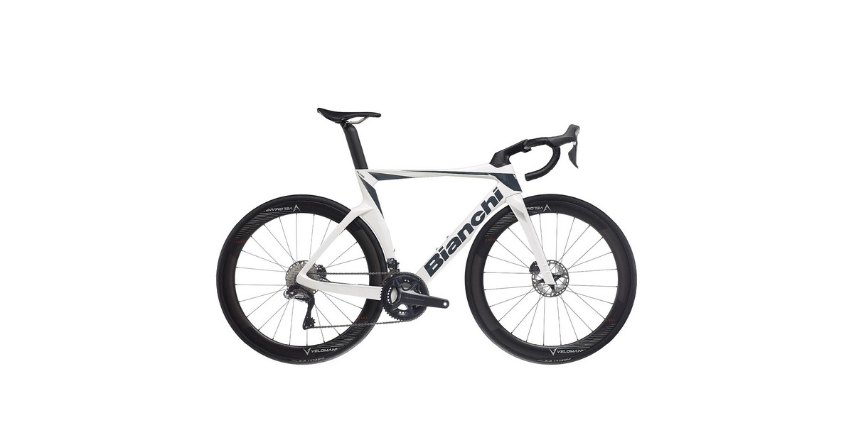 Vélo carbone OLTRE COMP ULTEGRA DI2 DISC 12V blanc/graphite glossy XG ...