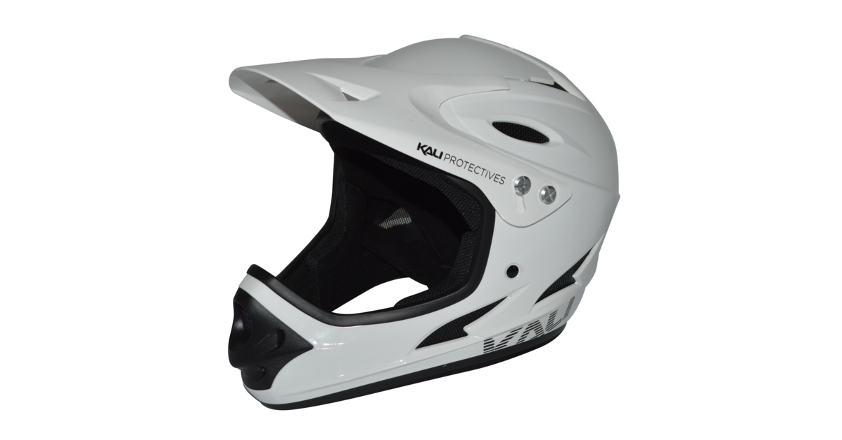 Casque intégral junior enduro/dh/bmx TREMBLOR SLD blanc KALI ...