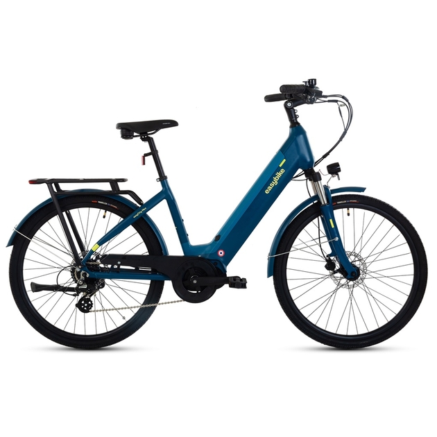 VTC électrique urbain EASYCITY MAX D8 BAFANG disc 26'' 480wh bleu EASYBIKE - Vélos VAE/VAE vtc ...