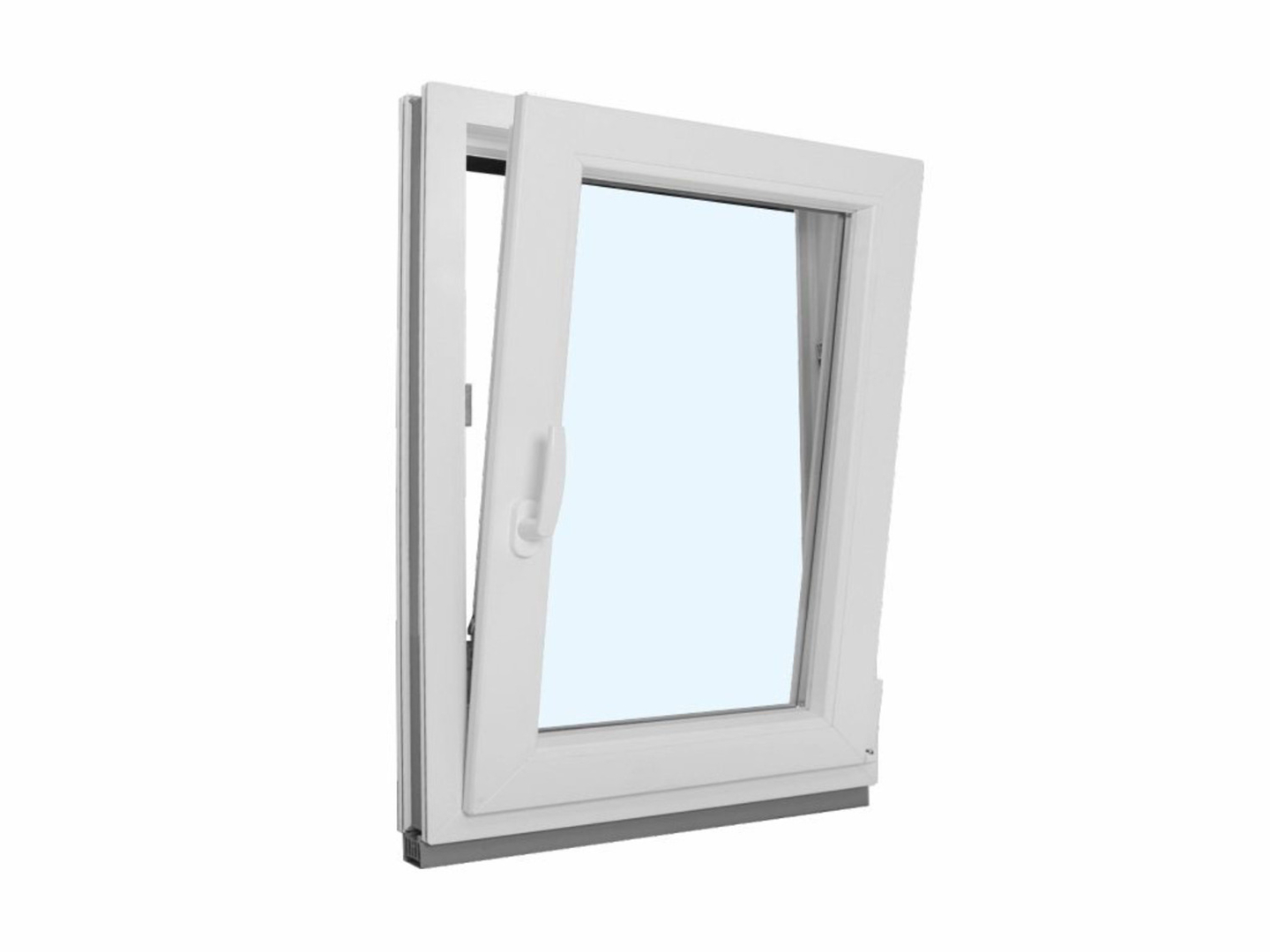 Fenêtre oscillo-battante PVC blanc vitrée ouvrant droit L 800mm x H ...