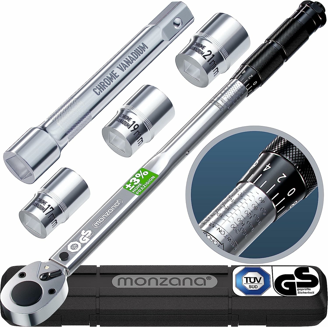 Monzana clé dynamométrique manuelle 1/2" 40-210 Nm