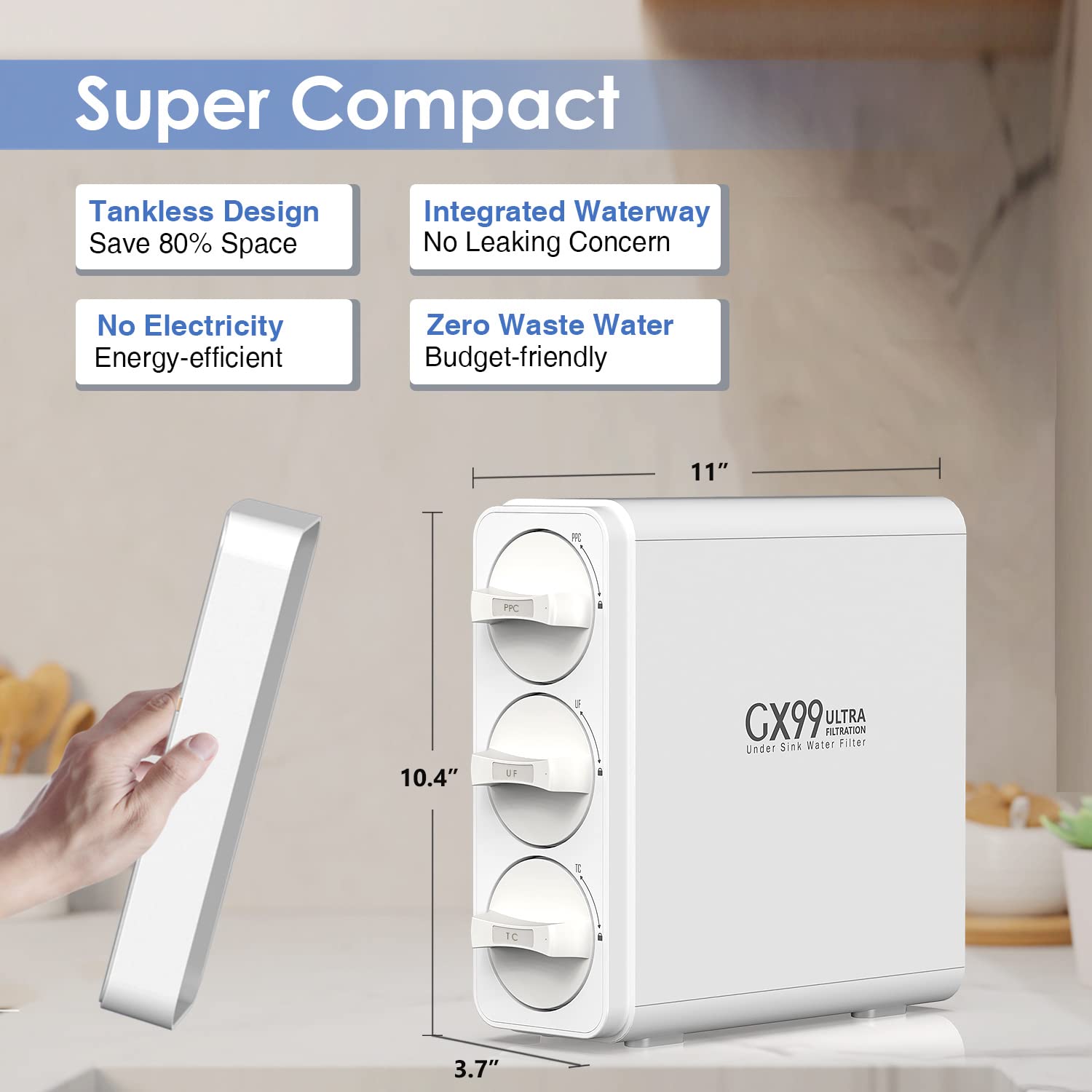 Frizzlife GX99 Under Sink Water Filter System