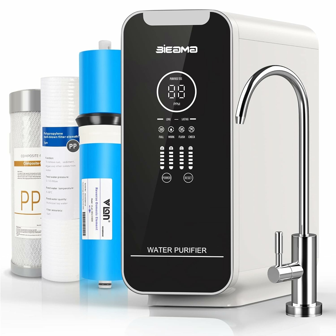 BIEAMA RO Reverse Osmosis Water Filtration System - 600 GPD
