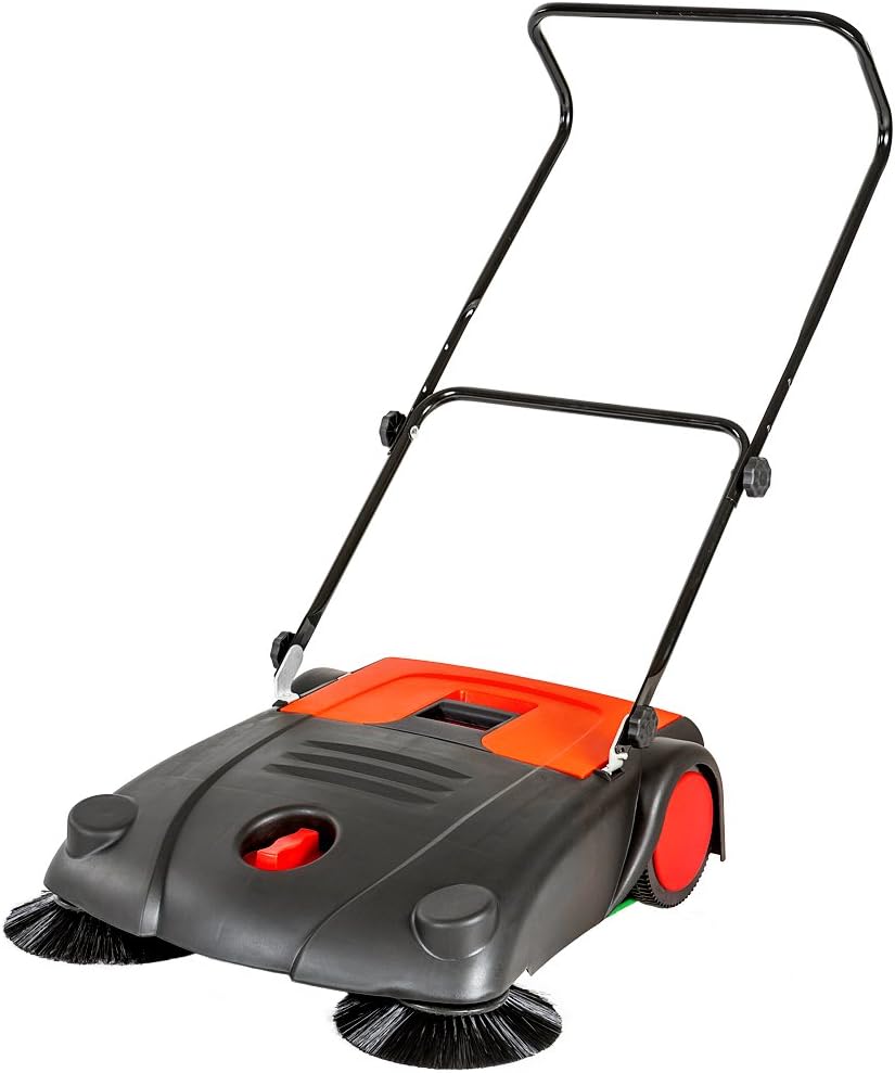 TecTake Quad Brush Push Outdoor Yard Patio Floor Garden Sweeper