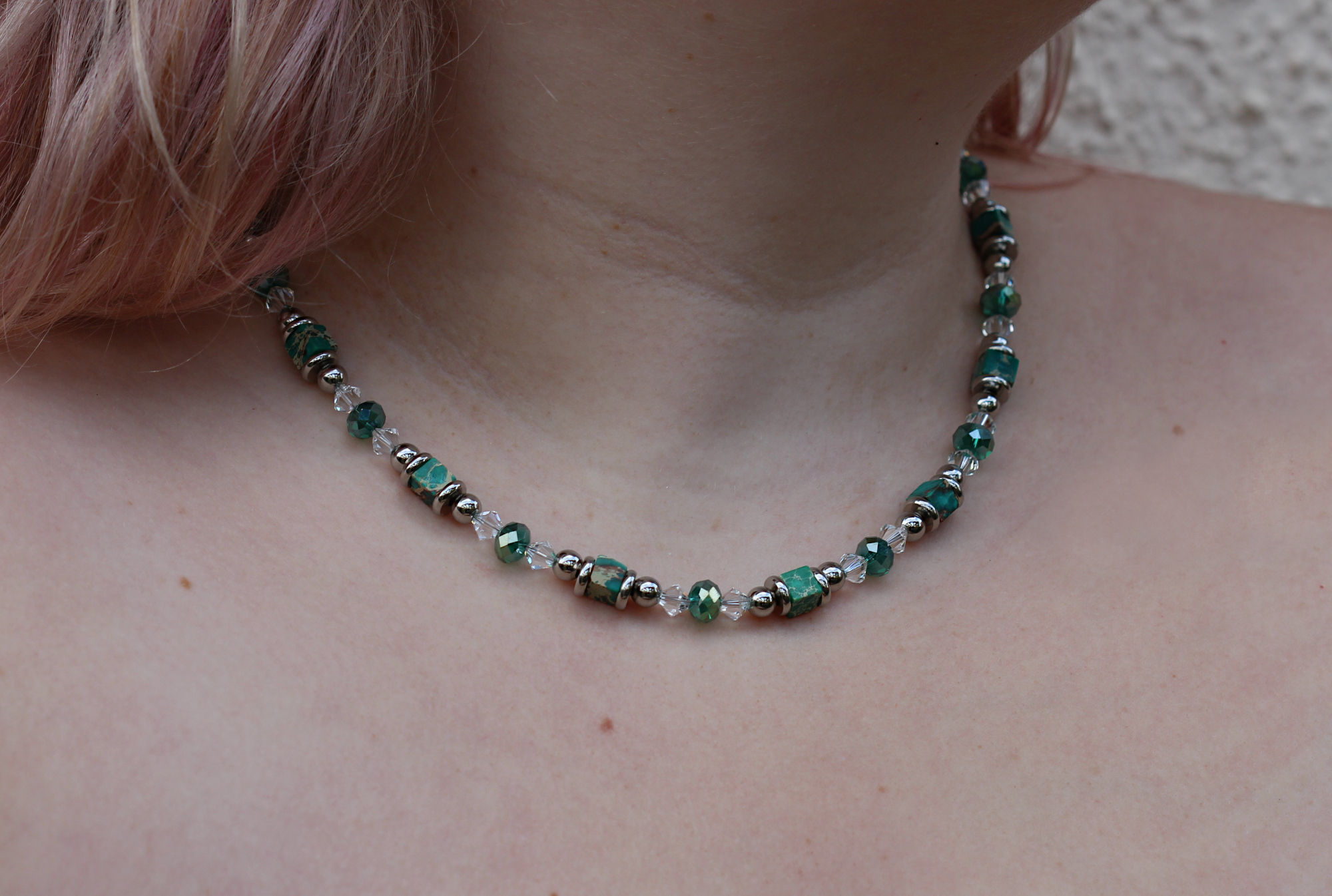 *Rebecca* Jaspe et Cristal - COLLIERS/Pierres fines - Lilyperles