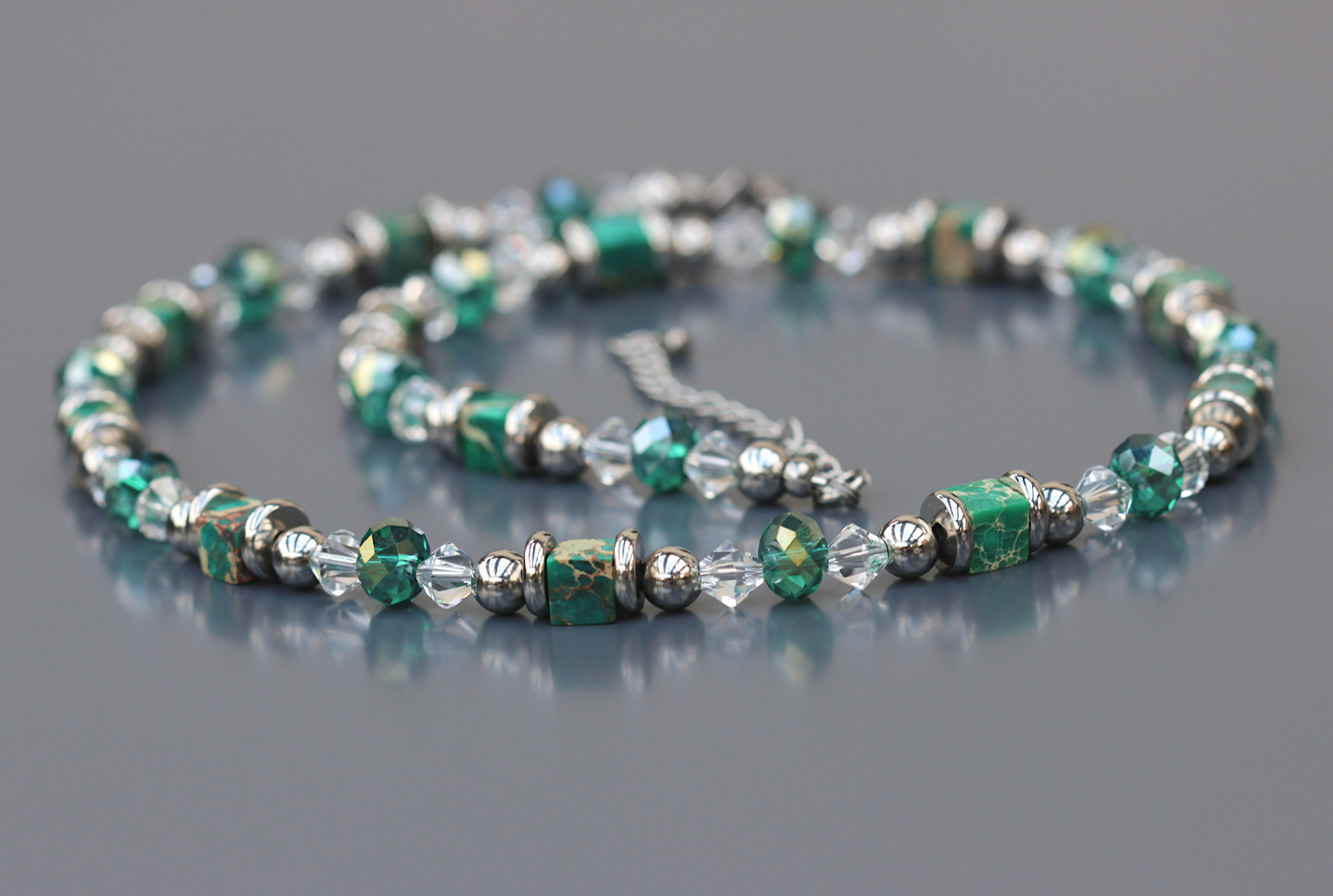 *Rebecca* Jaspe et Cristal - COLLIERS/Pierres fines - Lilyperles