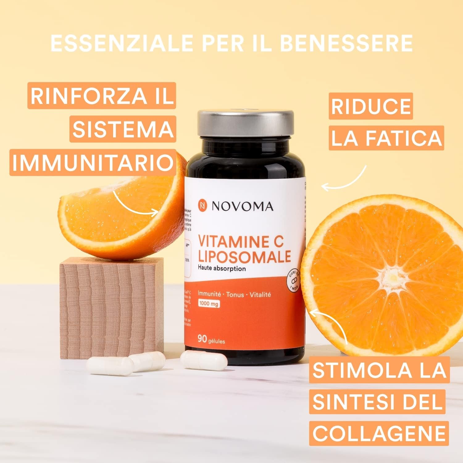 VITAMINA C LIPOSOMIALE 1000MG, in liposomi di alta qualità