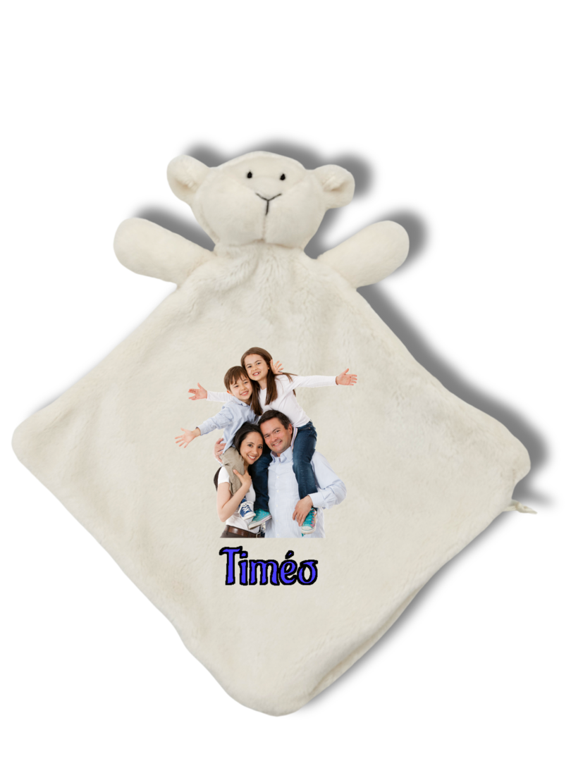 Kiriki mouton blanc - Doudou personnalisé