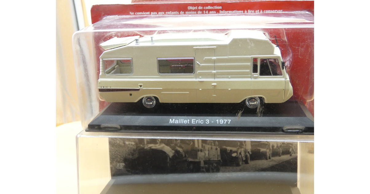 CAMPING CAR MAILLET ERIC 3 1977 1/43éme IXO NEUF BOITE ORIGINE ...