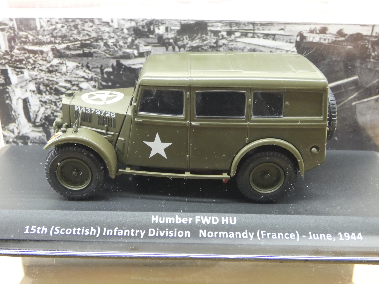 HUMBER FWD HU 15TH DIV 1944 MILITAIRE 1/43 IXO NEUF BOITE ORIGINE ...