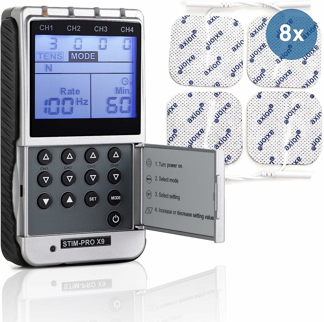 Axion TENS-EMS 4 channel combi unit Muscle Stimulator