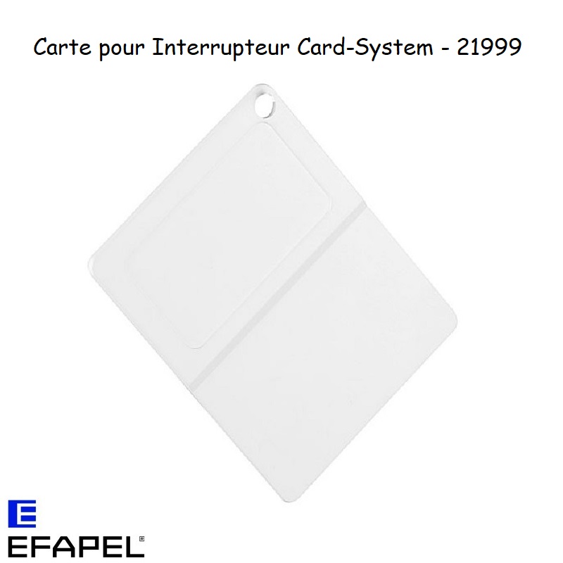 Carte pour Interrupteur Card-system - Les mécanismes MEC21 EFAPEL