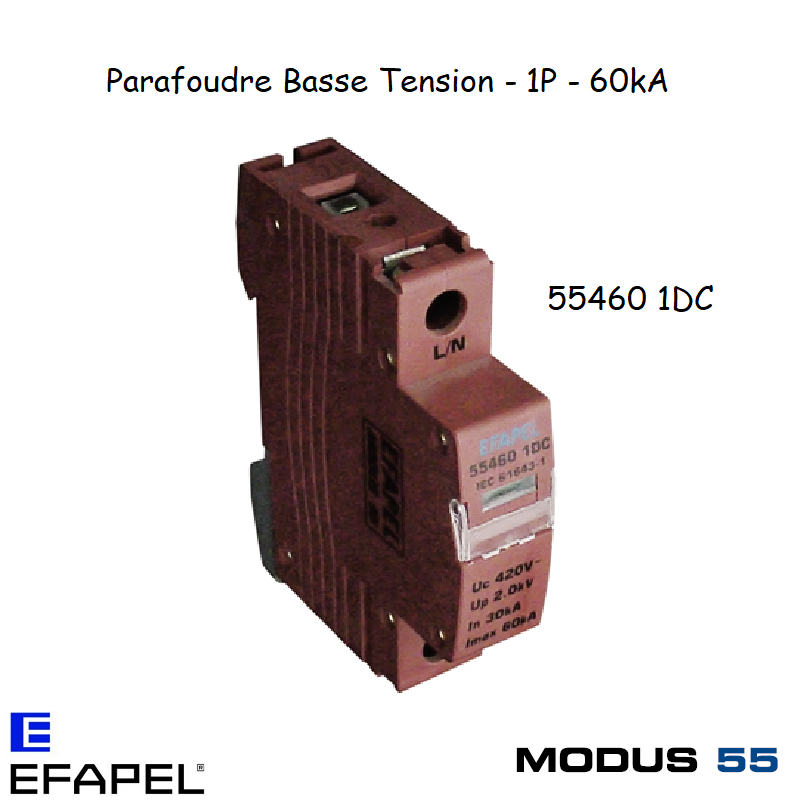 Parafoudre Basse Tension 1P - 60kA - Parafoudre - marigil