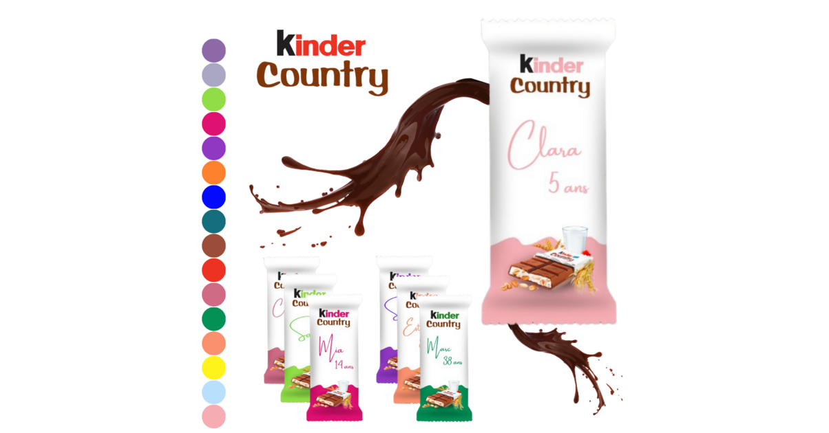 Kinder country personnalisé Couleurs - L'Atelier Créations