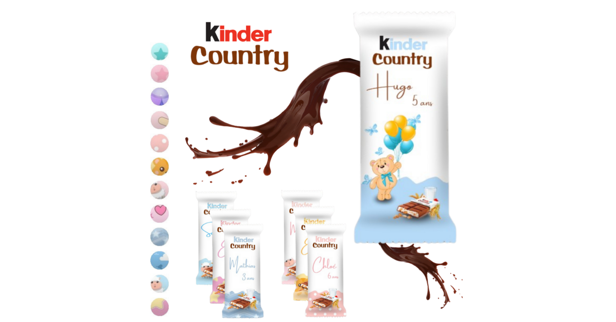 Kinder country personnalisé Enfants - L'Atelier Créations