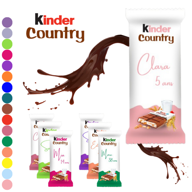 Kinder country personnalisé Couleurs - L'Atelier Créations
