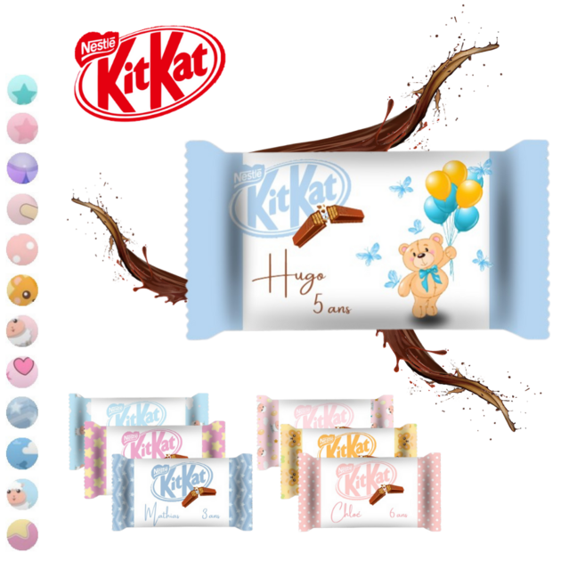 KitKat personnalisé Enfants - L'Atelier Créations