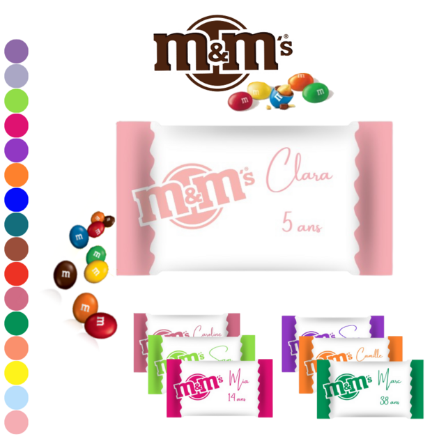 M&M's personnalisés Couleurs - Chocolats/M&M's - L'Atelier Créations
