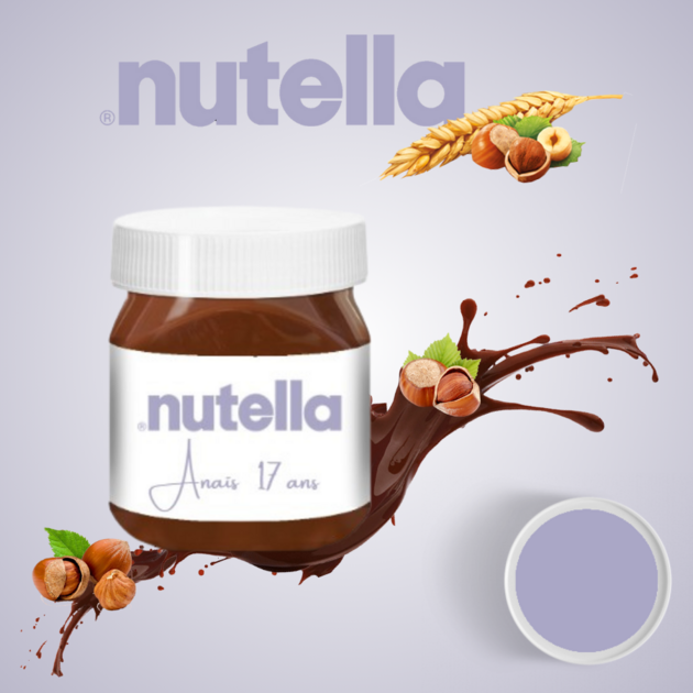 Nutella personnalisé Couleurs - L'Atelier Créations