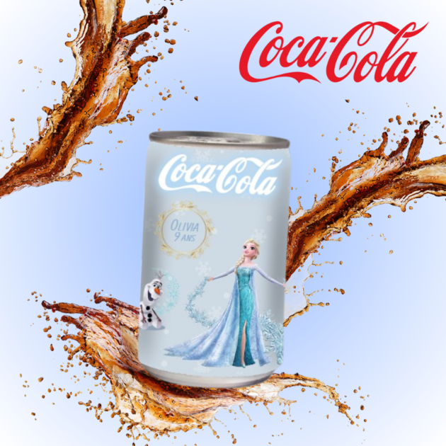 Coca-Cola personnalisé Princesses - L'Atelier Créations