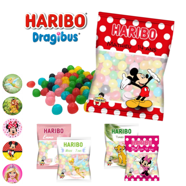 Dragibus personnalisés Personnages - Bonbons/Dragibus - L'Atelier Créations