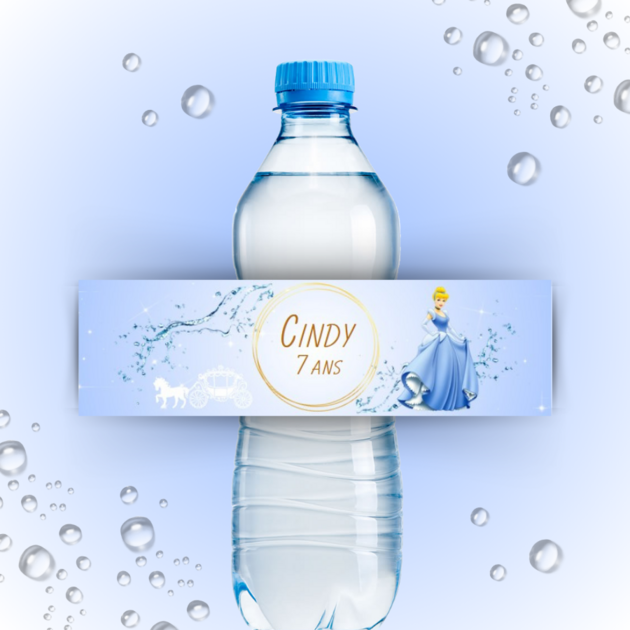 Bouteille d'eau Princesses personnalisée - Boissons/Bouteilles - L'Atelier Créations