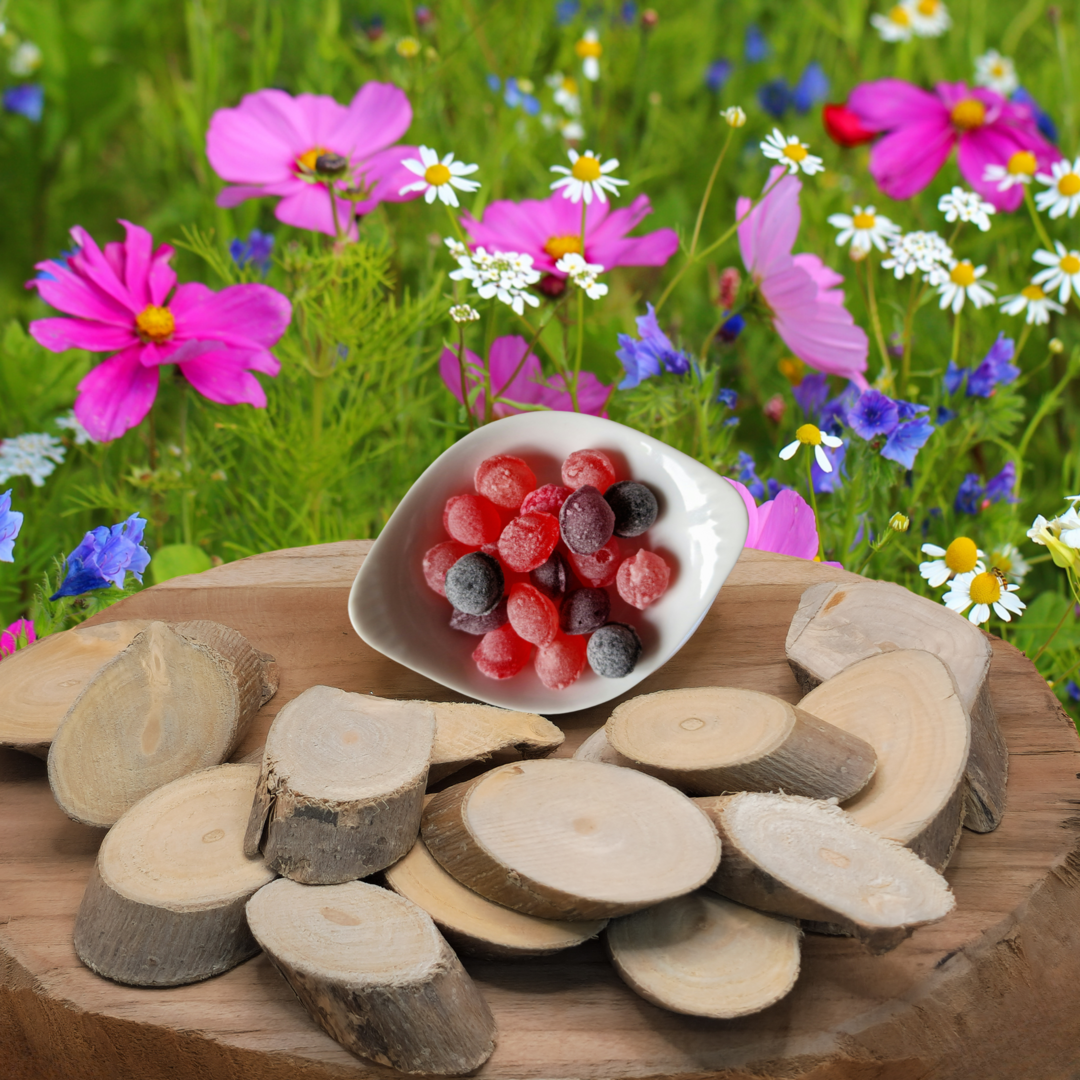 Perles de miel aux fruits rouges, un délice pour les papilles