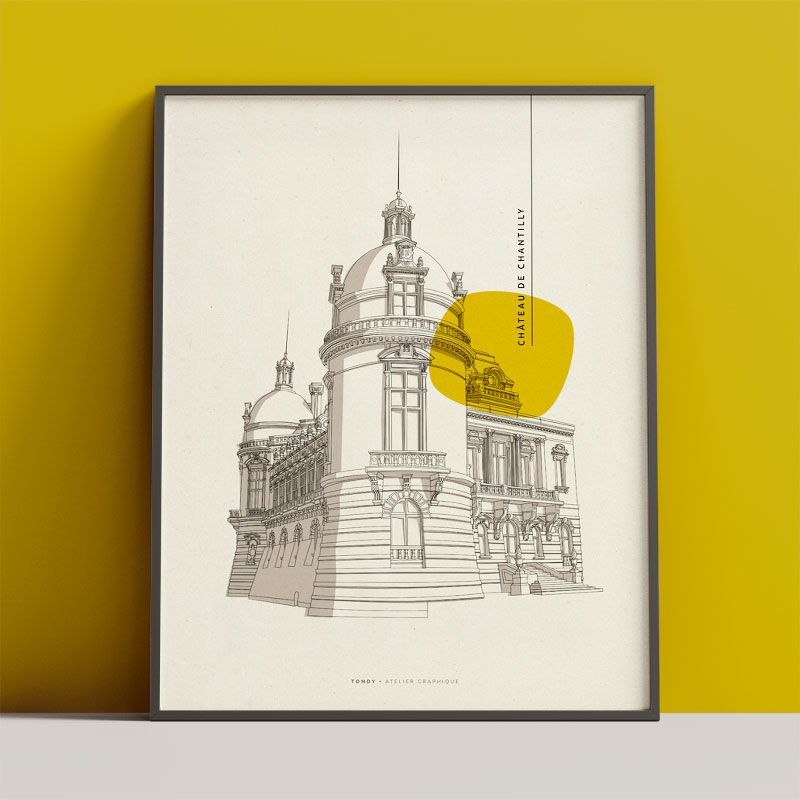 Château de Chantilly – Tour - Prints/Illustrations Imprimées - LA ...
