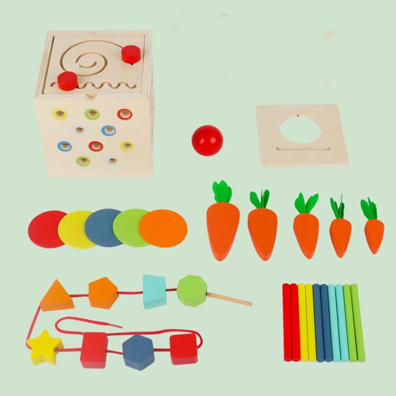 Jouet en Bois Montessori Dos Math pour Bébé Garçon et Fille - Éveil ...