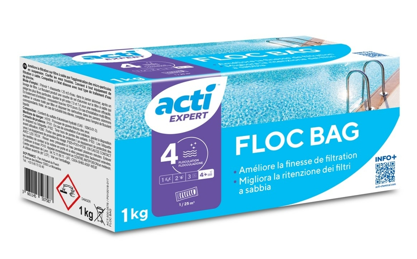 FLOCULANT CHAUSSETTE 1 KG - Gamme ACTI - pm-piscine-shop