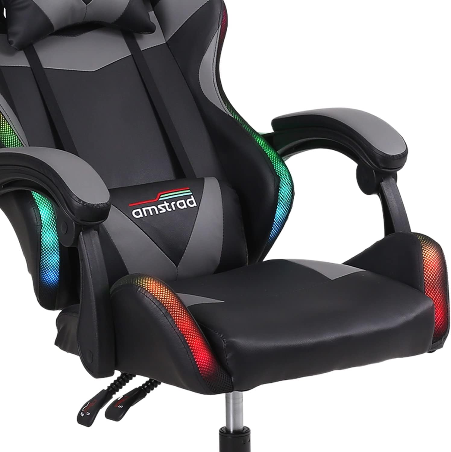 AMSTRAD AMS-900-LED-GAMER - Noir et Gris - Eclairage LED 366 Effets