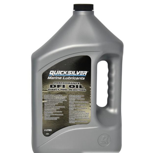 Huile moteur 2 temps DFI 4L QUICKSILVER pour vos moteurs hors bord en ...