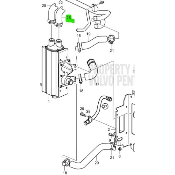 Flexible 22990061 VOLVO PENTA en vente chez PRO BOAT