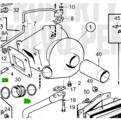 Joint torique de turbo 948610 VOLVO PENTA en vente chez PRO BOAT