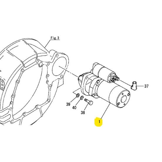 Démarreur 121254-77019 YANMAR MARINE en vente chez PRO BOAT
